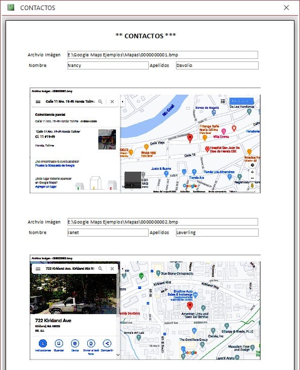 Informe access con mapa de localización - Microsoft Access ...