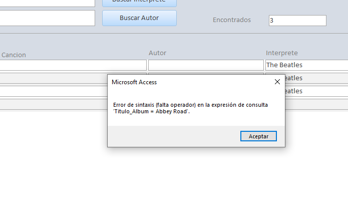 Error 3075 al usar DoCmd.OpenForm - Microsoft Access - Todoexpertos.com